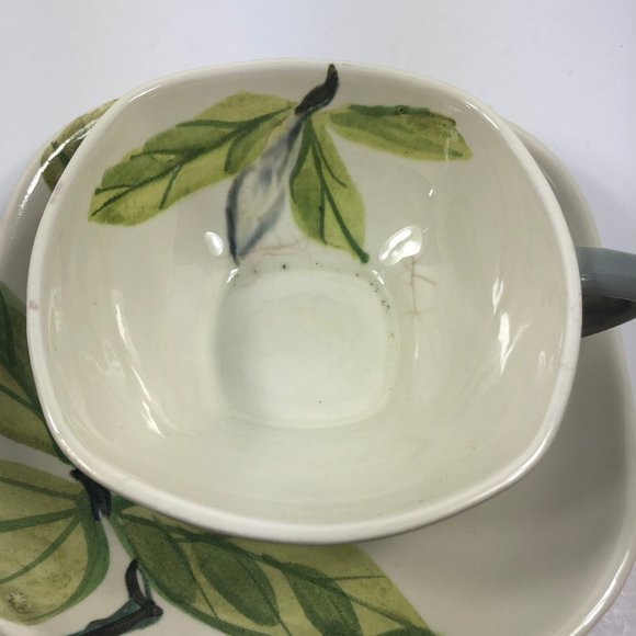 Red Wing Pottery | Dining | Red Wing Pottery Magnolia Cup And Saucer ...